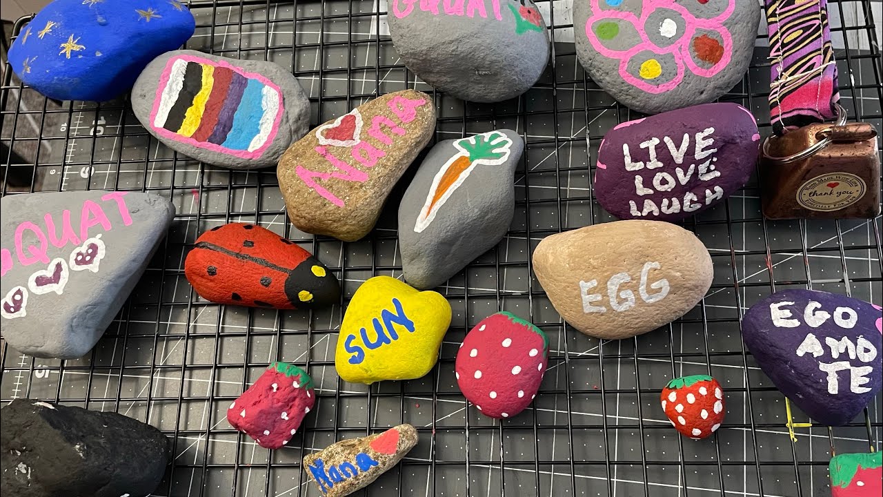 ROCK PAINTING CHALLENGE | #GQUAT CREATE & CHAT 6/22/2023 | # ...