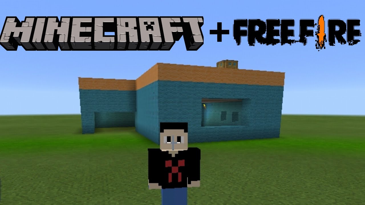 CONSTRUÍ a Casa L do FREE FIRE no MINECRAFT [Ficou Top] - YouTube