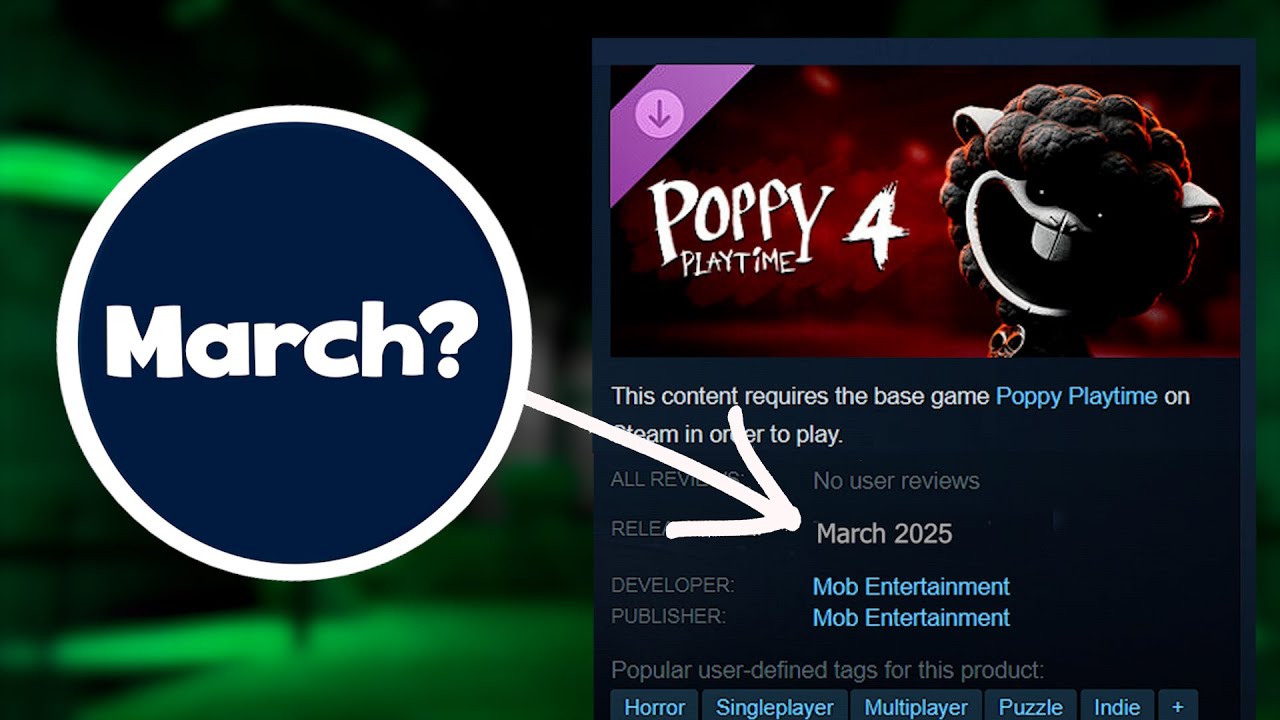 New RELEASE DATE of POPPY PLAYTIME CHAPTER 4 (Mob Entertainment) - YouTube