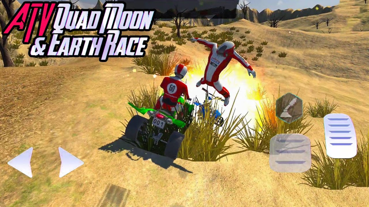 ATV Quad Moon & Earth Race Gameplay (Android, iOS) #iosgameplay # ...