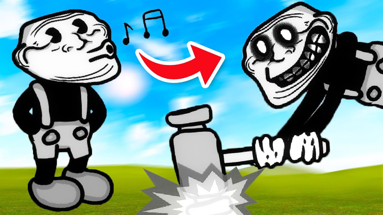 Stranded on an Island with CARTOON TROLL?! (Garry's Mod) - YouTube