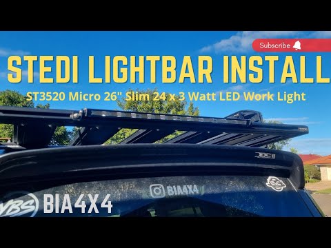 HOW TO INSTALL STEDI LIGHTBAR | ST3520 Micro 26" Slim 24 x 3 Watt LED ...