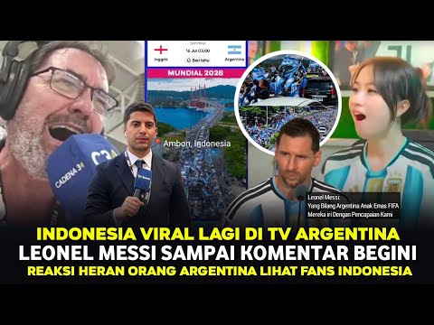 INDONESIA VIRAL LAGI❗Messi Balas Komentar 'Anak Emas' FIFA, Reaksi Orang Argentina Lihat Fans Indo 