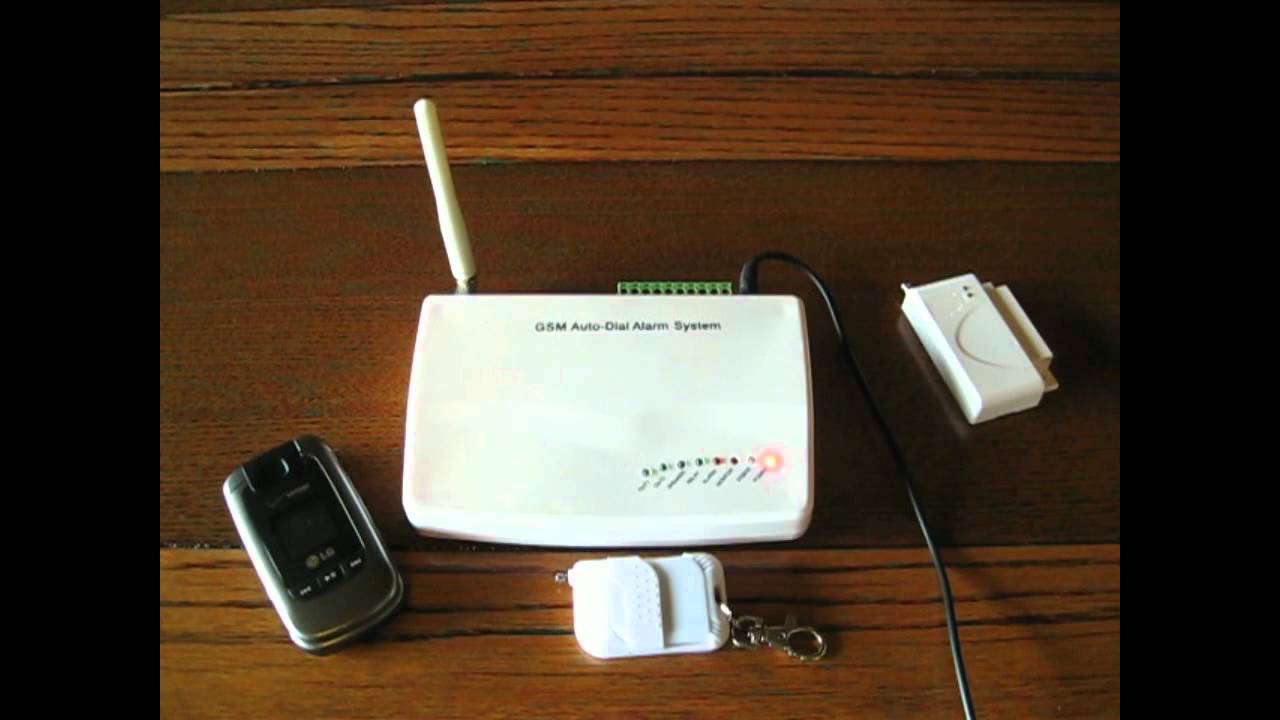 GSM SMS Secuirty Alarm System Demo - YouTube