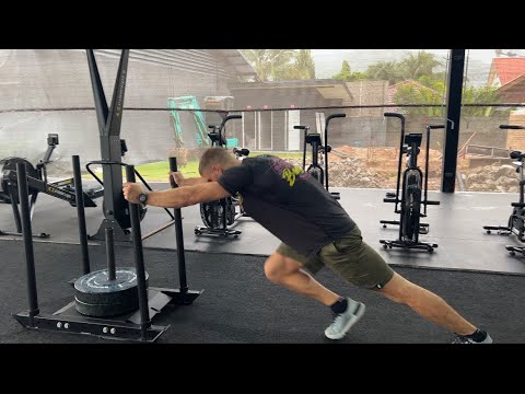 Overhead Sled Push - YouTube