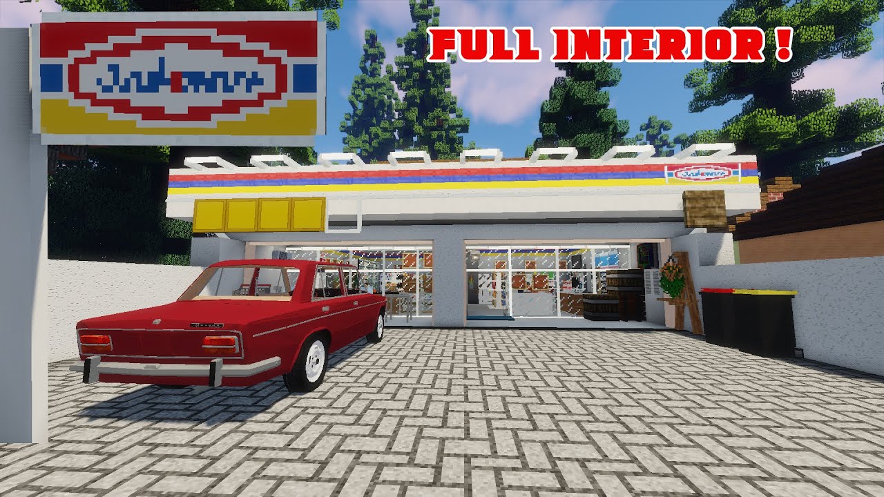 MEMBUAT INDOMARET MIRIP BANGET SAMA ASLINYA | MINECRAFT JAVA - YouTube