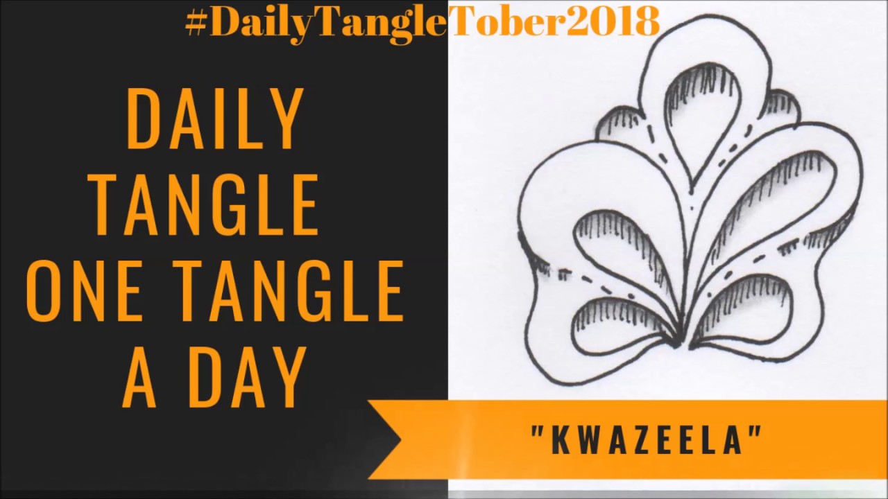 Daily Tangle - Kwazeela |How to draw...| - YouTube