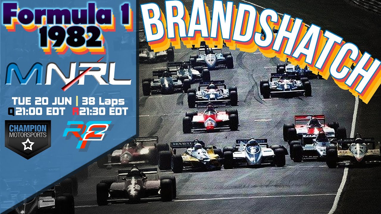 MNRL Formula 1 1982 Championship - Brands Hatch GP - YouTube