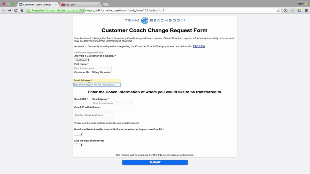 How to do a Coach Switch (for customers) - YouTube