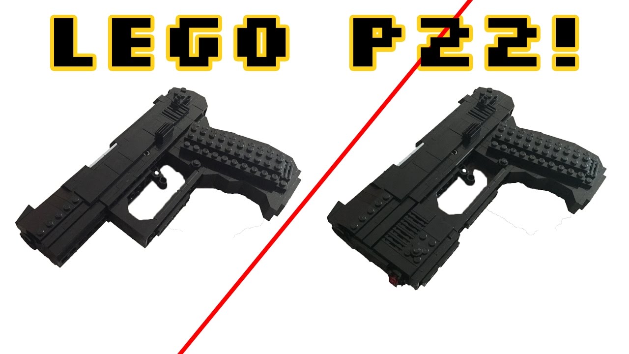 LEGO WALTHER P22 W/WORKING TRIGGER/LASER SIGHT! - YouTube
