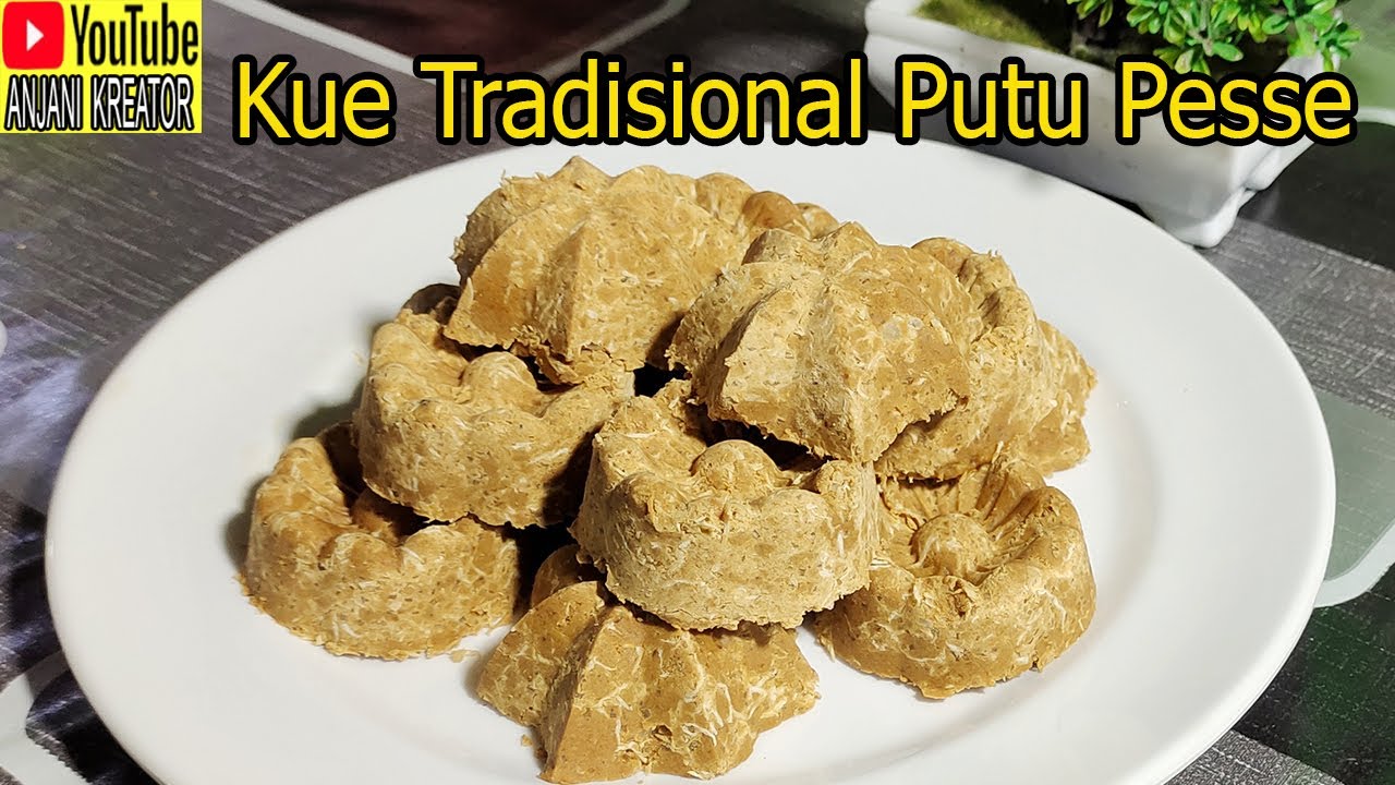 Resep dan Cara Membuat Kue Tradisional Putu Pesse - YouTube