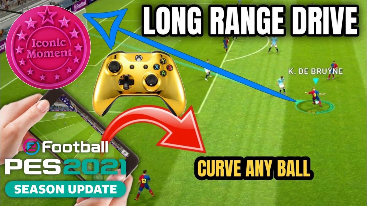 How to score long Range Drive Goals in PES 2021 | Score beautiful curve ...