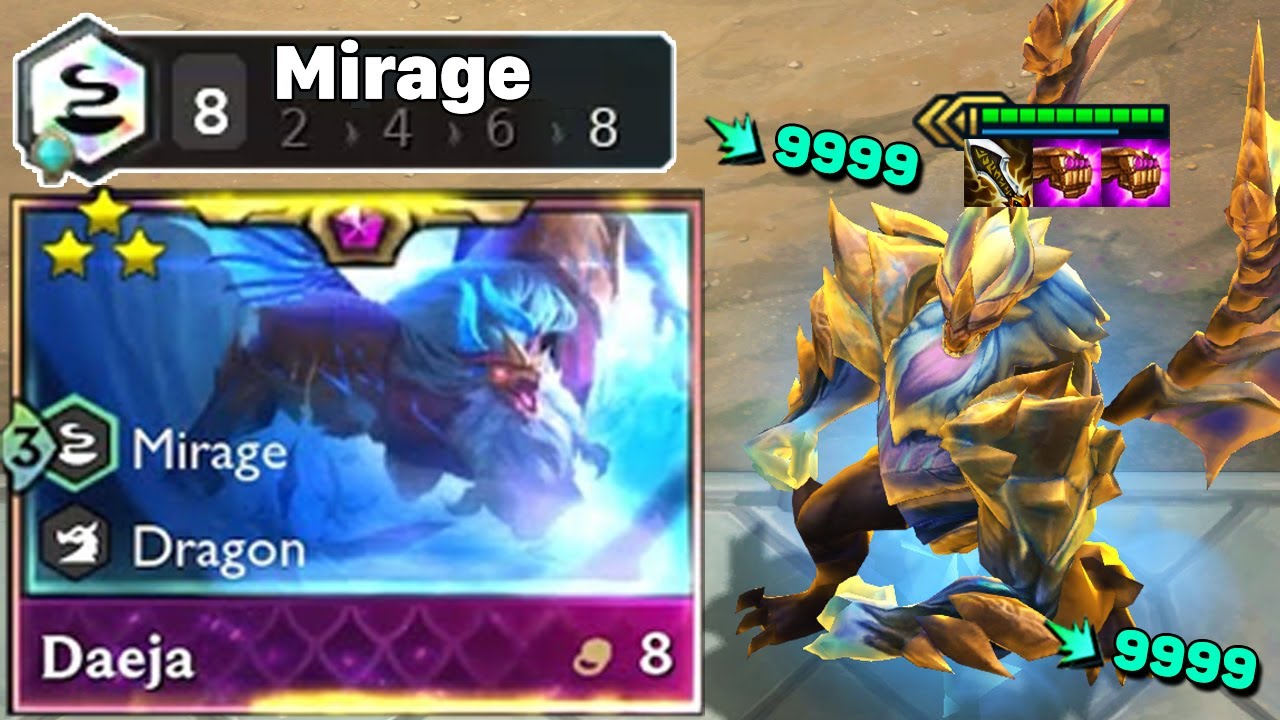 Full Crit 3 Star Daeja + 8 Mirage Spellsword's Enchantment | TFT SET 7 ...