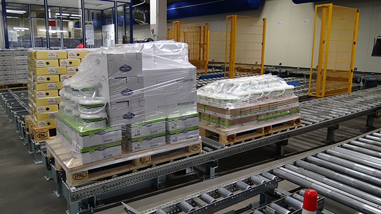 How to wrap dairy products in a Lachenmeier stretch hooder - YouTube