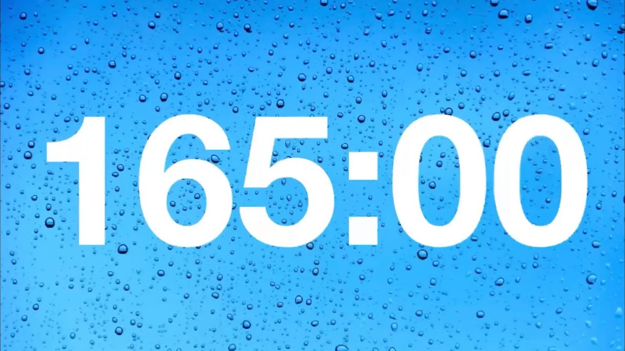 timer - 165 minute countdown with rain sounds . - YouTube