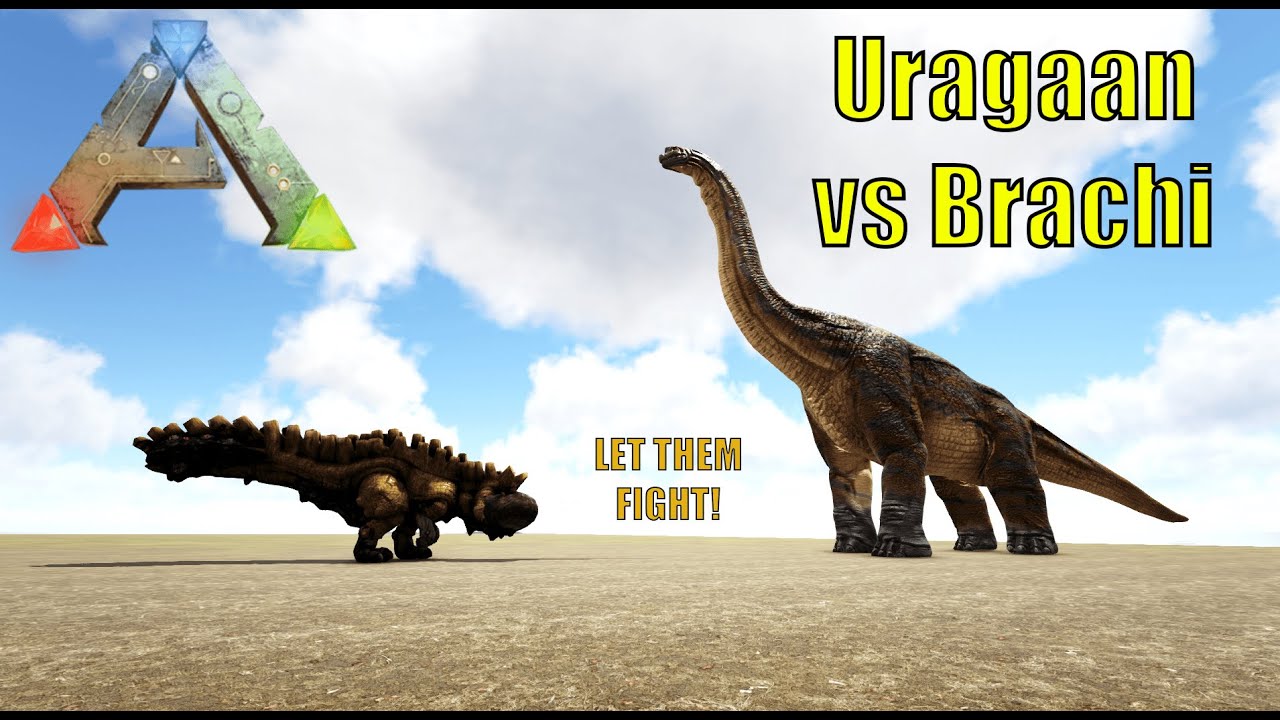 Ark Survival Evolved - URAGAAN vs BRACHI AND JURASSIC PARK (Ep.9) - YouTube