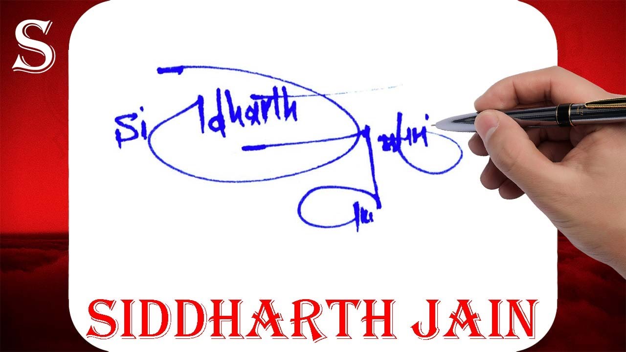 Siddharth Jain Name Signature Style - S Signature Style - Signature ...