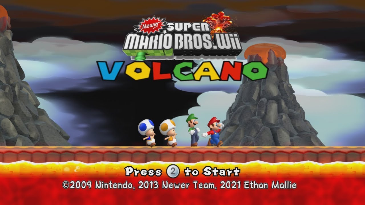 Newer Super Mario Bros.Wii Volcano - YouTube