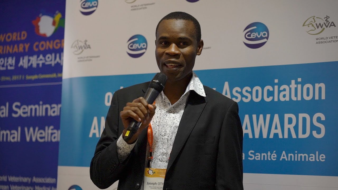 Dr. Joseph Othieno, Kenya, wins WVA Animal Welfare Award 2017 - YouTube
