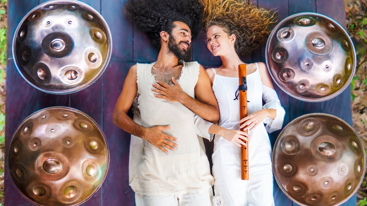 1 HOUR of Soothing Handpan and Voice Meditation Music | 4 Handpans ...