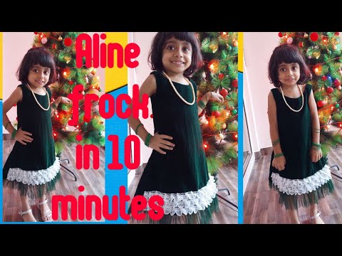 Christmas frock for 4 year old girl|velvet frock|Aline frock for kids ...