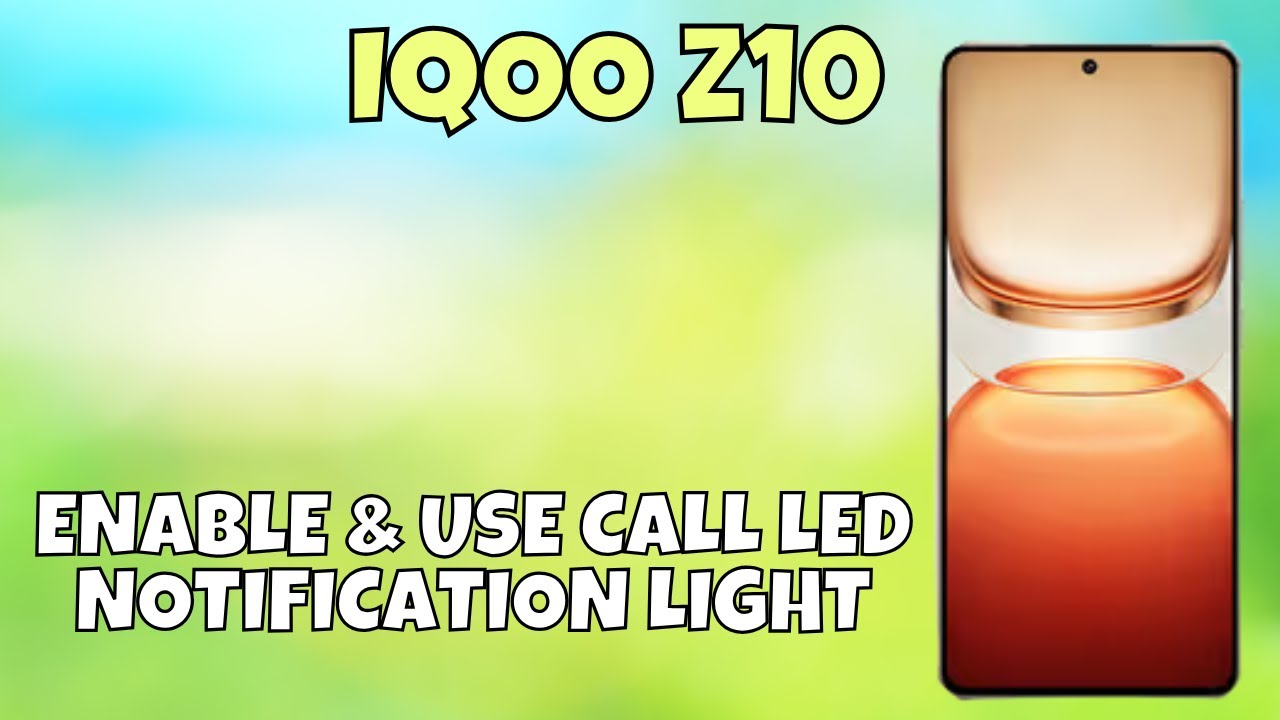 Enable & Use Call LED Notification Light on iQOO Z10 Ultra | Easy Setup ...