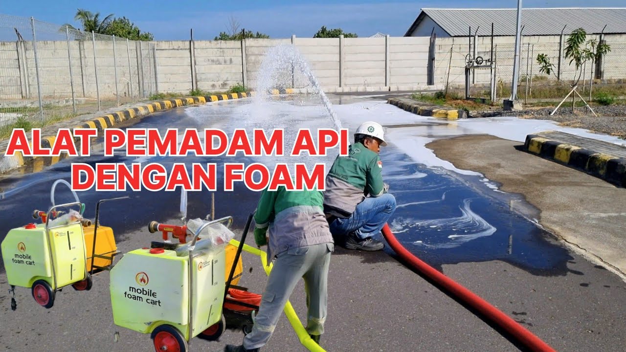 Alat pemadam api busa/foam || Mobile foam cart - YouTube
