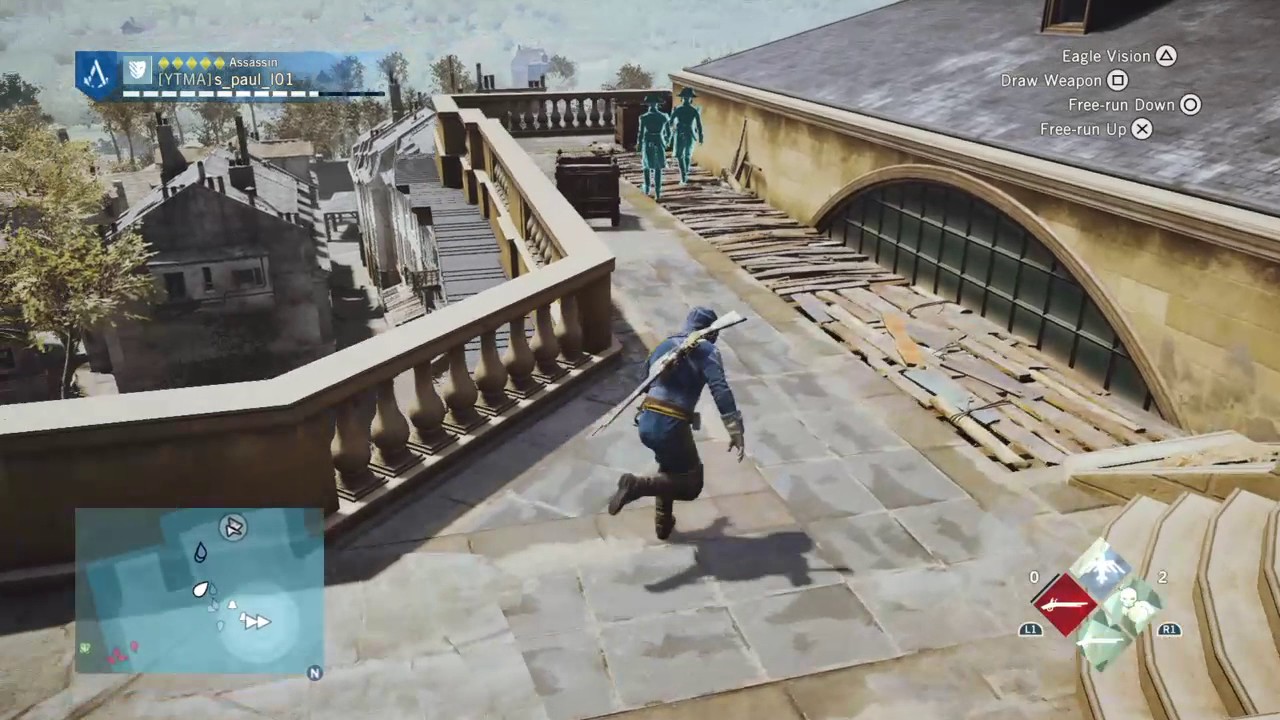 AC Unity Military outfit & Rifle Combat - YouTube