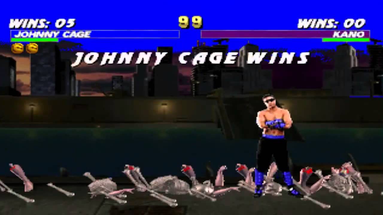 Mortal Kombat Trilogy - Johnny Cage (Brutality) - YouTube
