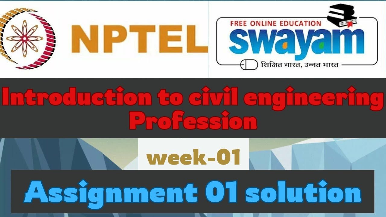 Introduction to civil engineering profession week 1 NPTEL assignment answer | Jan 2025 |#nptel# ...