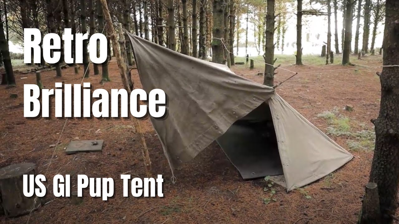 US Army Retro Brilliance - US GI Pup Tent - YouTube