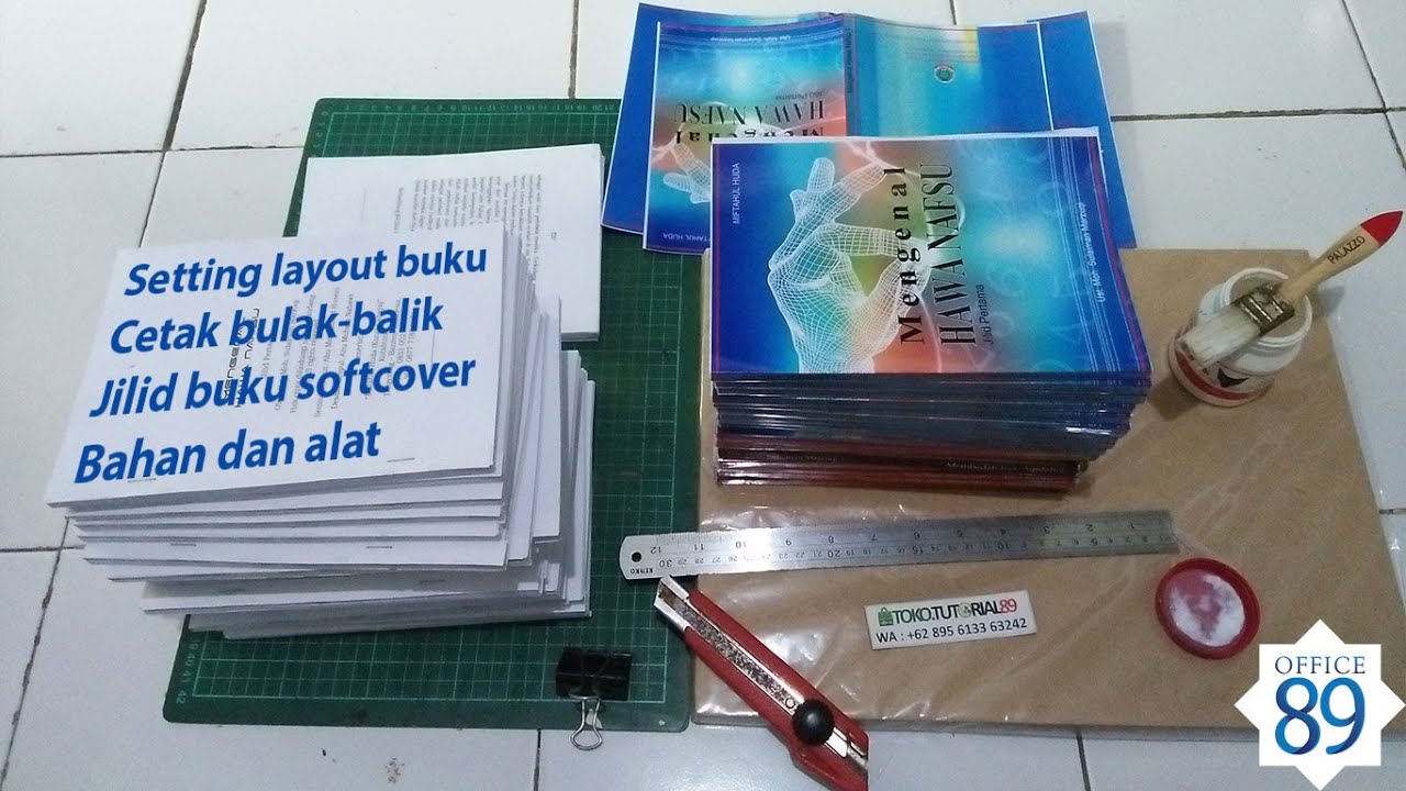 Cara membuat buku softcover dengan alat seadanya penjelasan lengkap ...