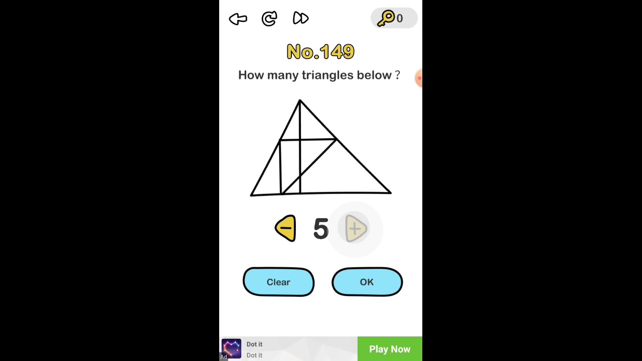 How Many Triangles Below Brainout Level 149 YouTube How Many Triangles Below Brainout Level 149 YouTube