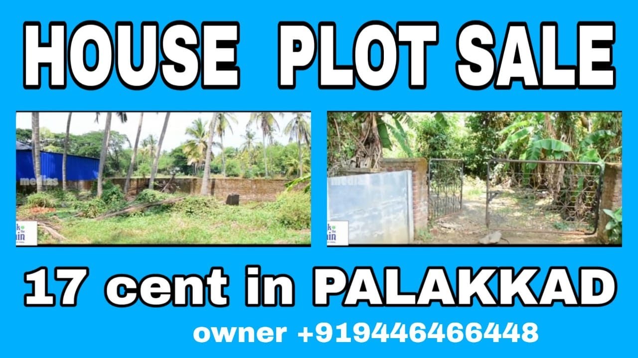 Plot For Sale In Palakkad | 17 Cent Plot | House Plot Sale|Residential ...