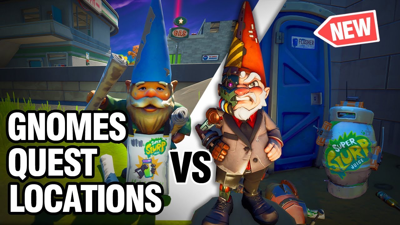 NEW Gnomes Quests Locations 65,000XP - Fortnite (How To Get Free XP ...
