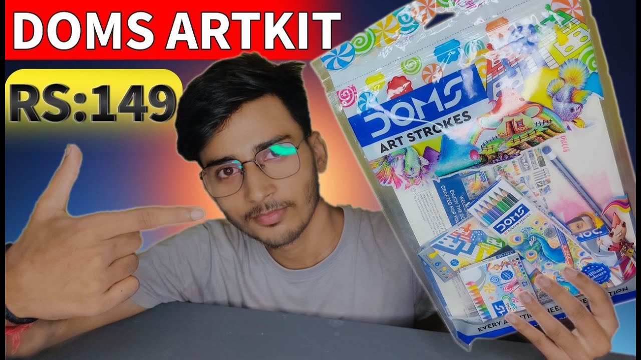 Doms Art Strokes Rs 149 Unboxing and Review 🔥| Doms Art Kit Unboxing # ...