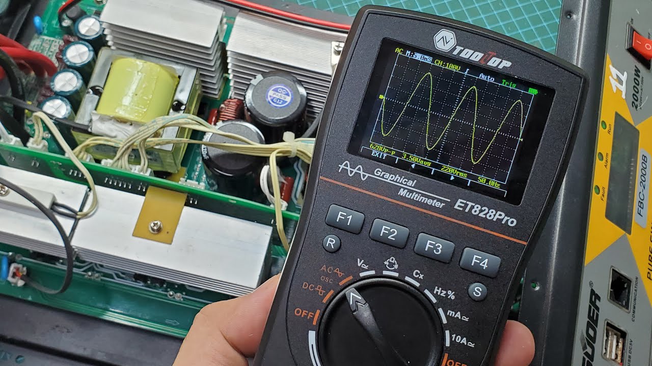 TOOLTOP ET828 Portable Digital Oscilloscope Multimeter - YouTube