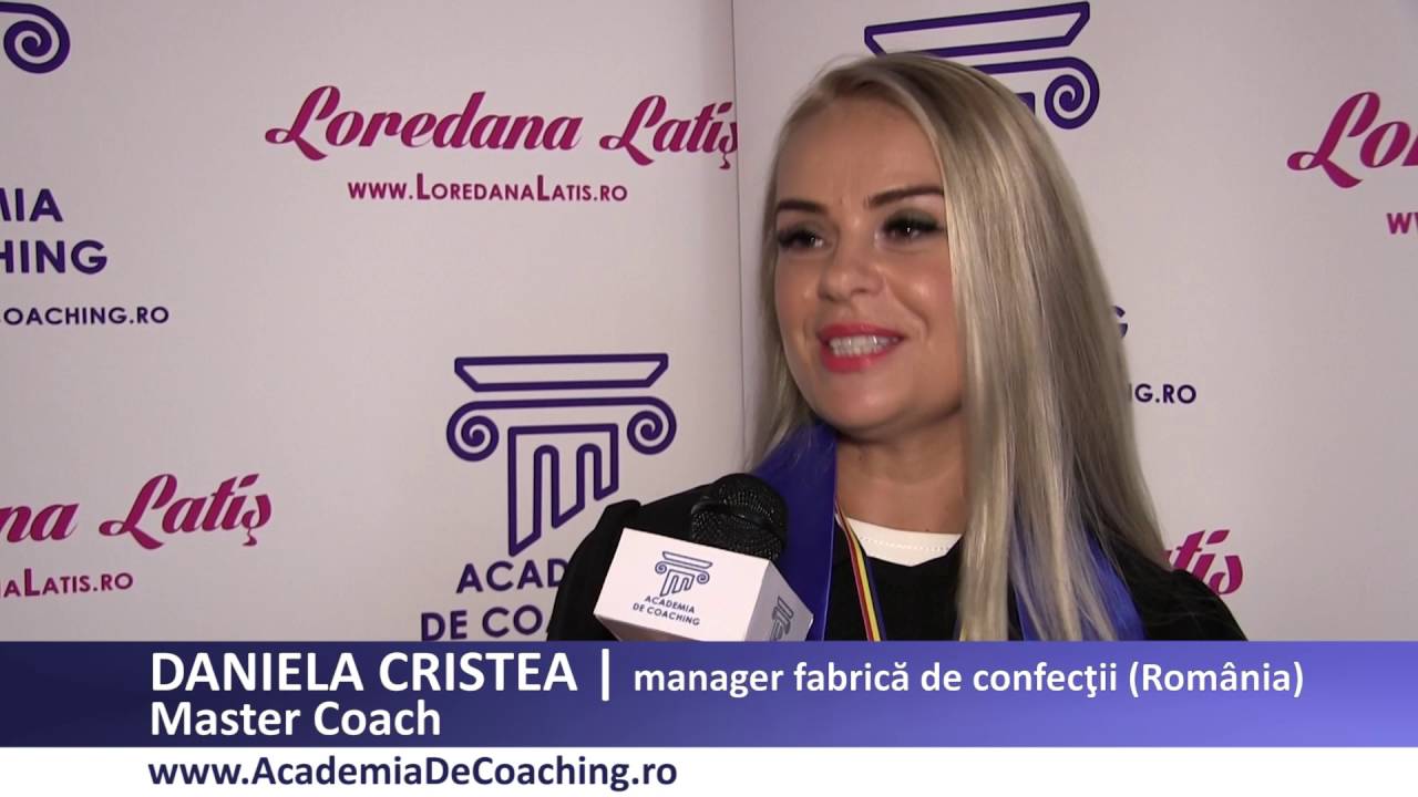 Daniela Cristea, Master Coach, Absolvent Academia Romana De Coaching cu ...