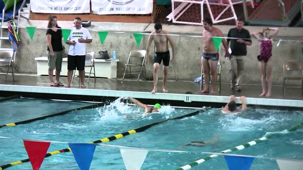 District Splash Swim Meet 081311 Coaches race - YouTube