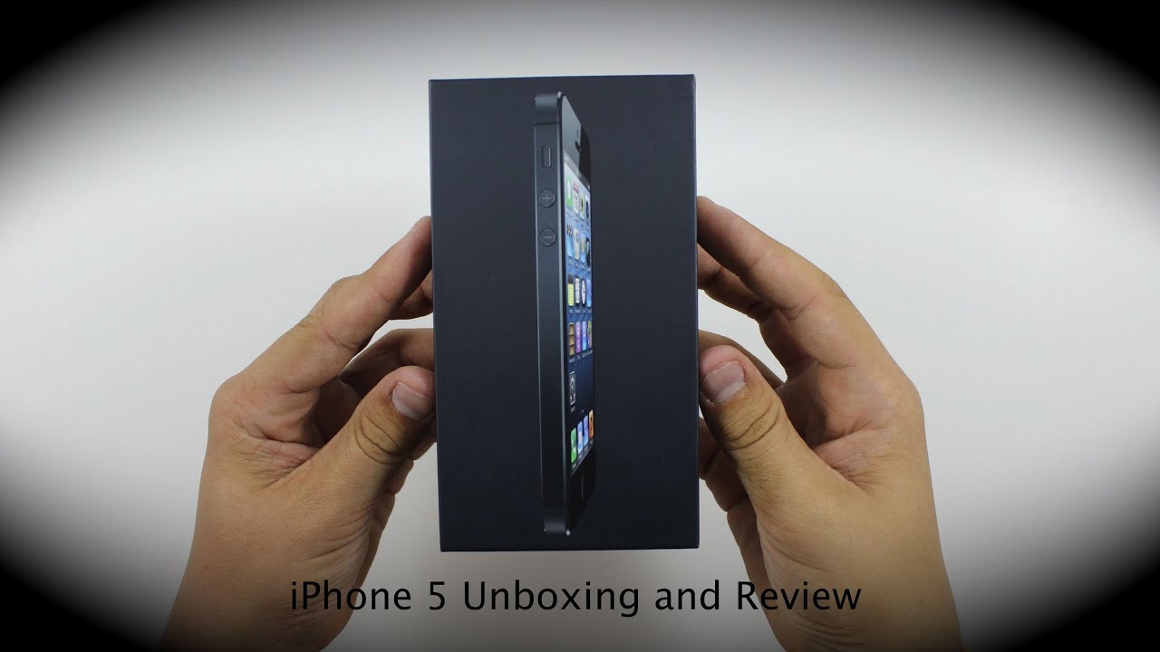 Apple iPhone 5 Unboxing and Review (Black) - YouTube