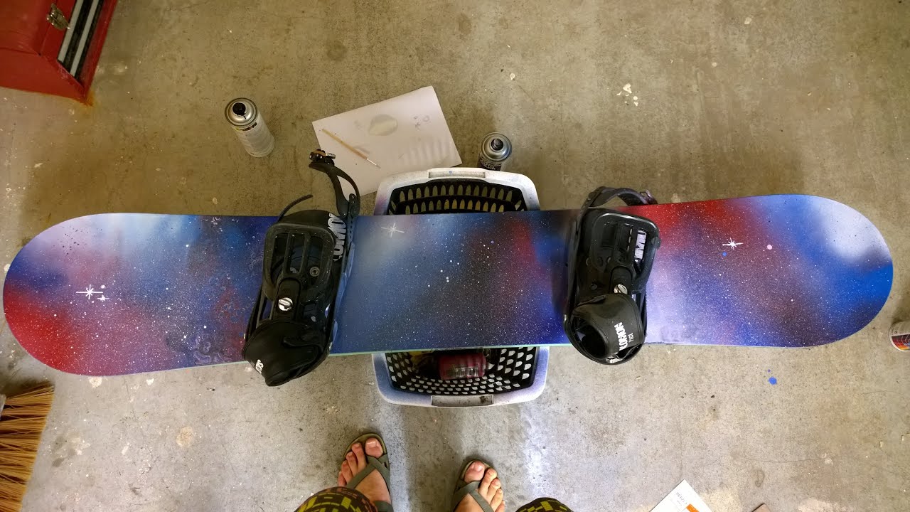 DIY: Galaxy Snowboard - YouTube