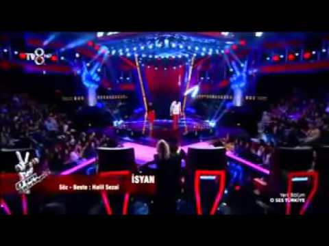 O ses turkiye ebru gundes ahmet parlak isyan duet