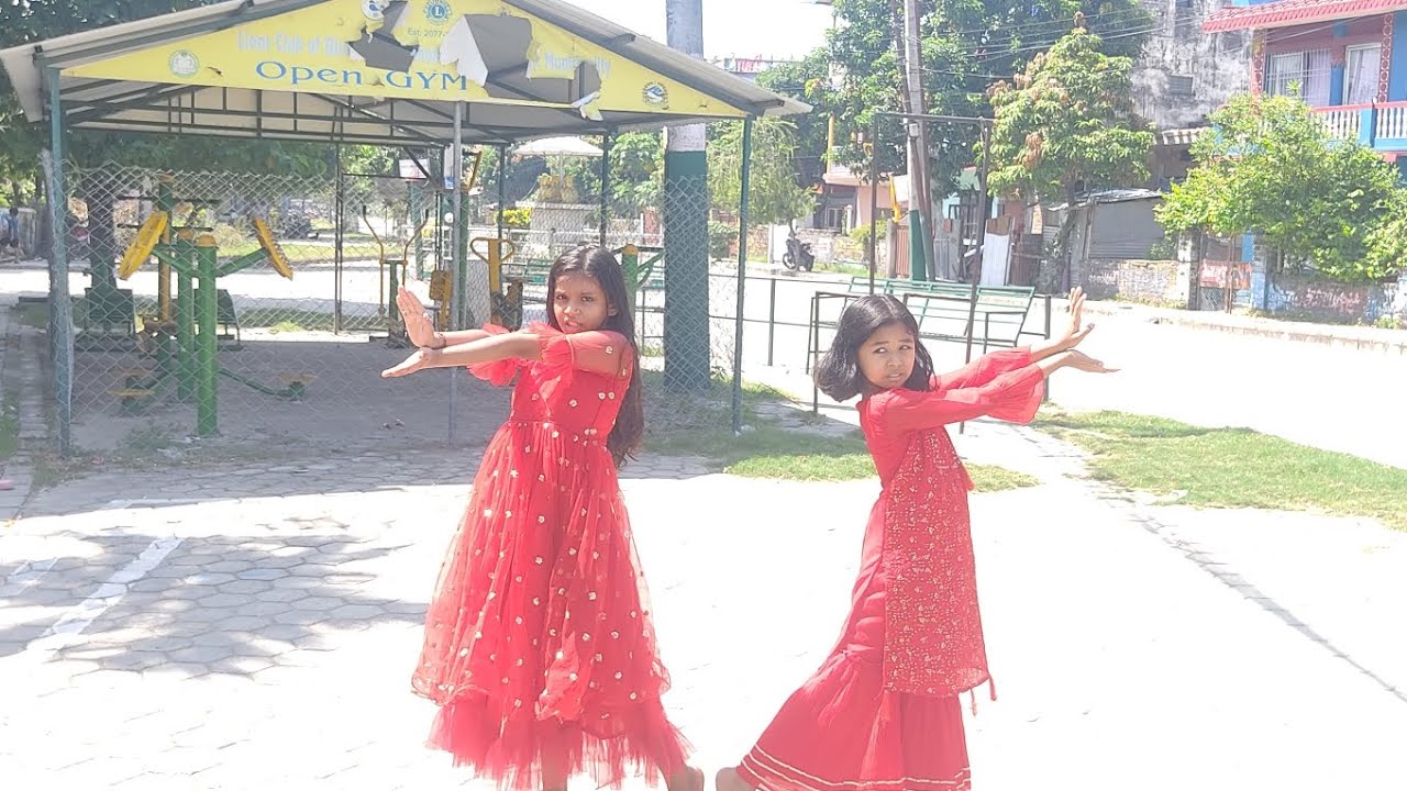 Bujina maila song covering dance by Anisha and kriti - YouTube