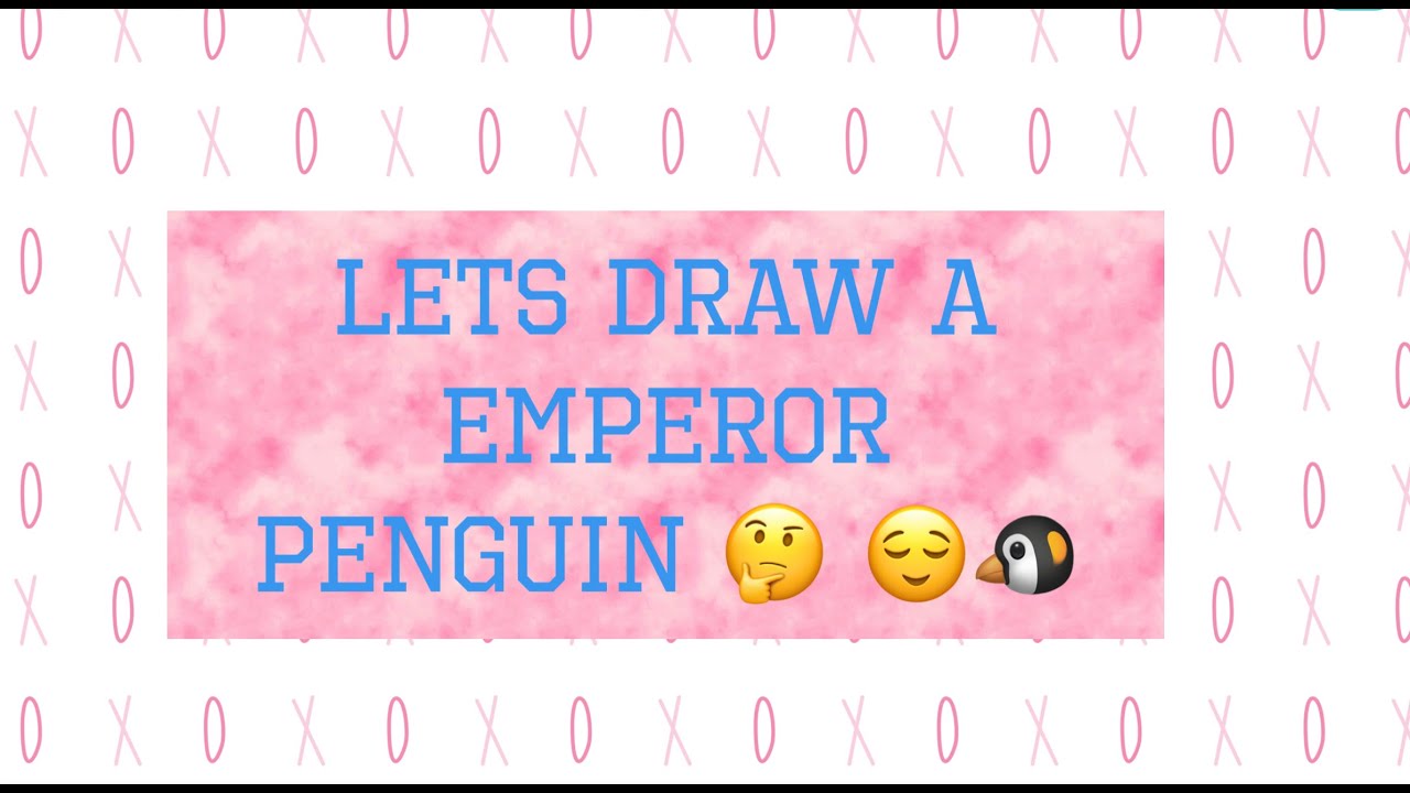 How to draw a Emperor penguin! - YouTube