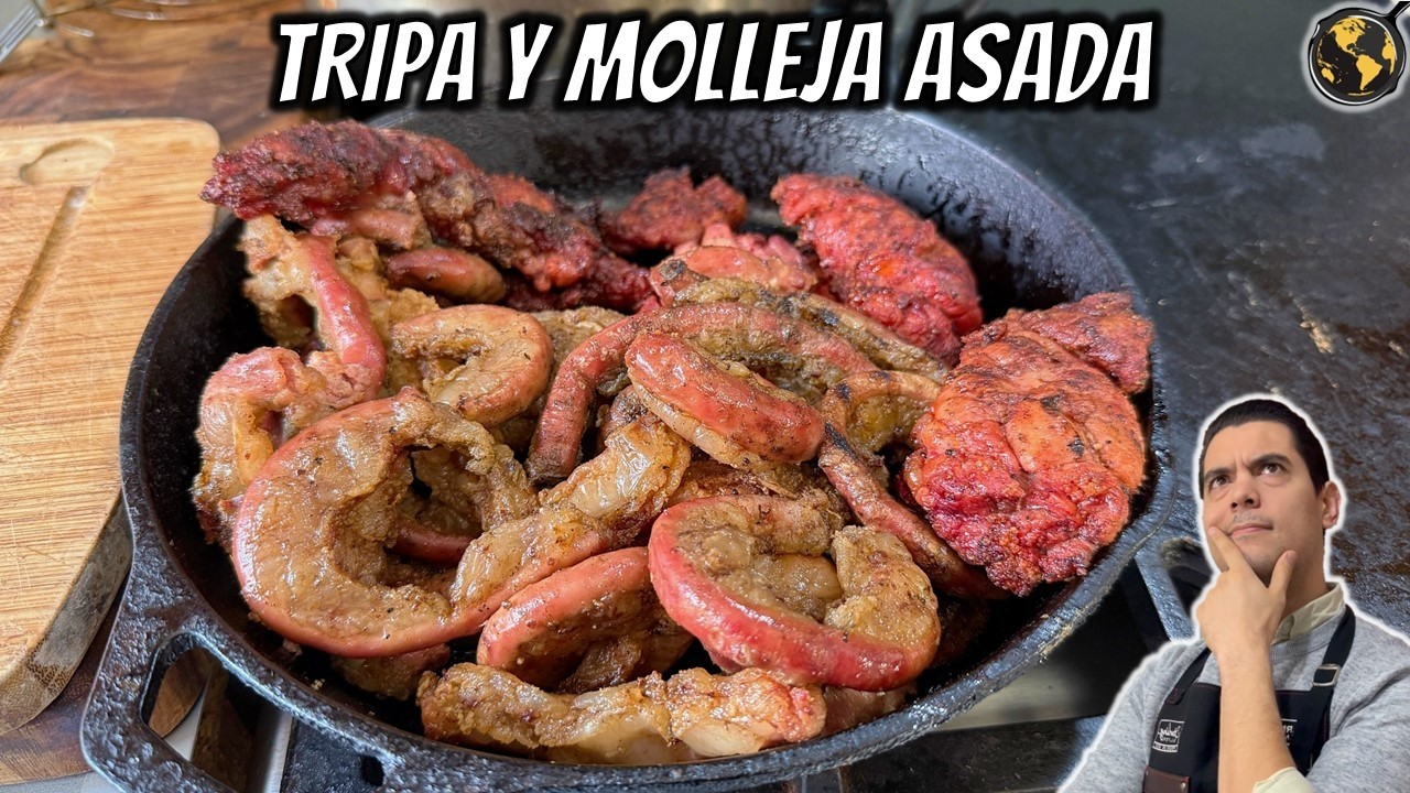 Cómo hacer Molleja y Tripa Asada (bien dorada y suave) - YouTube