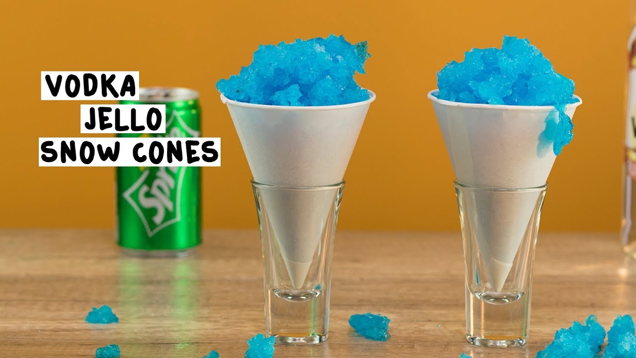 Vodka Jello Snow Cones - Tipsy Bartender - YouTube