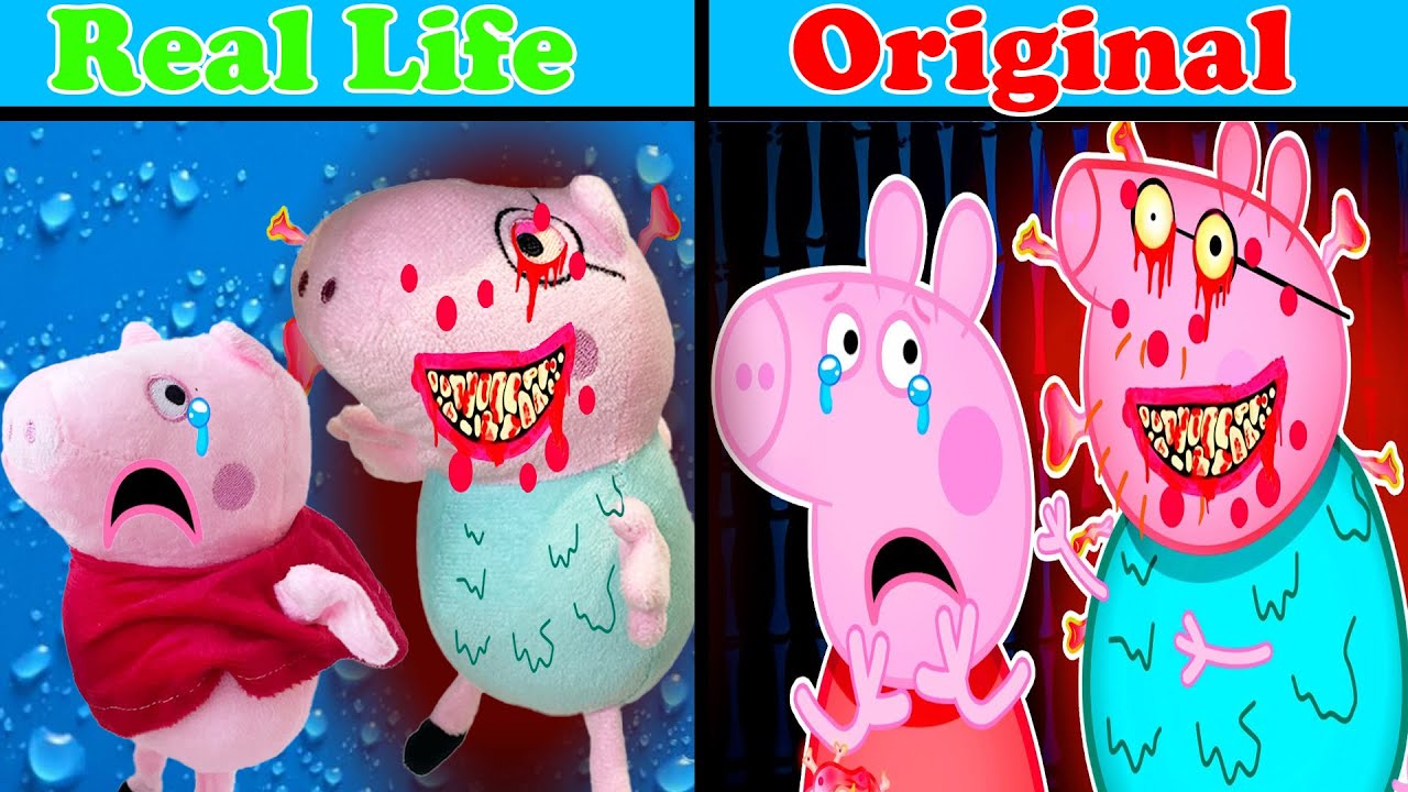 THE DADDY PIG INFECTION..?? - Peppa Pig Original vs Plush Toys | Peppa ...