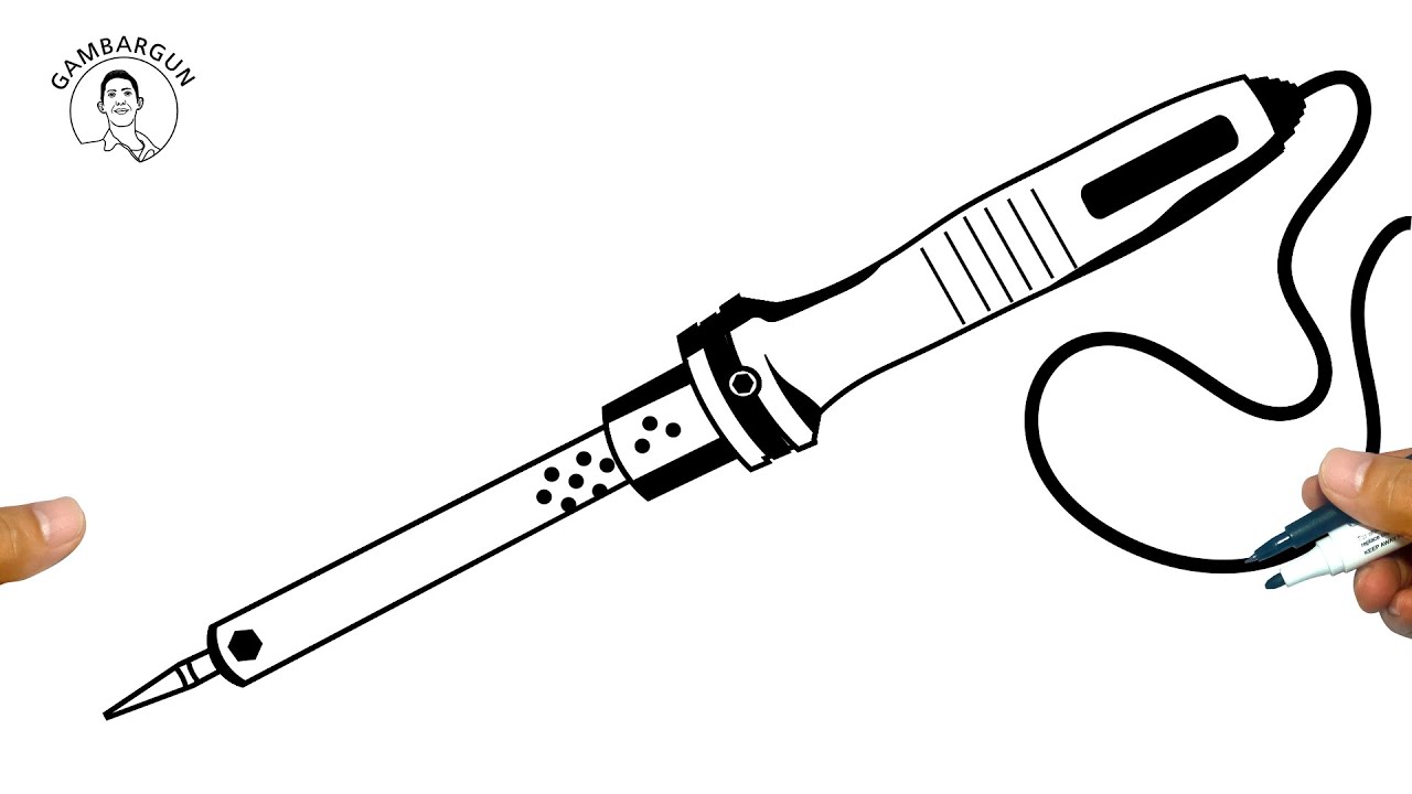 HOW TO DRAW SOLDERING TOOL - YouTube