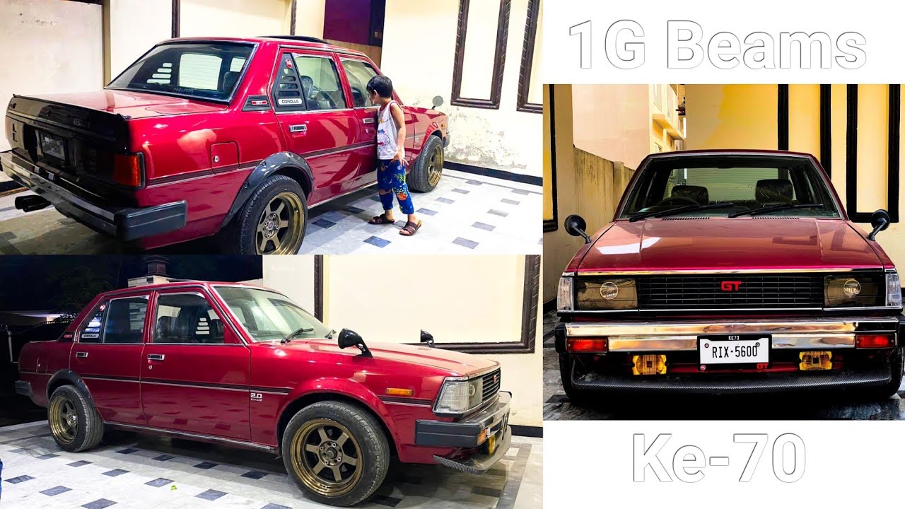Old School Corolla Ke-70 powered L6 - 1GFE Beams 3rd Generation - YouTube