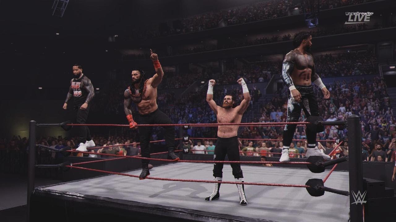 The Bloodline Rules Match in WWE2K25 is Pure CHAOS 😂 - YouTube